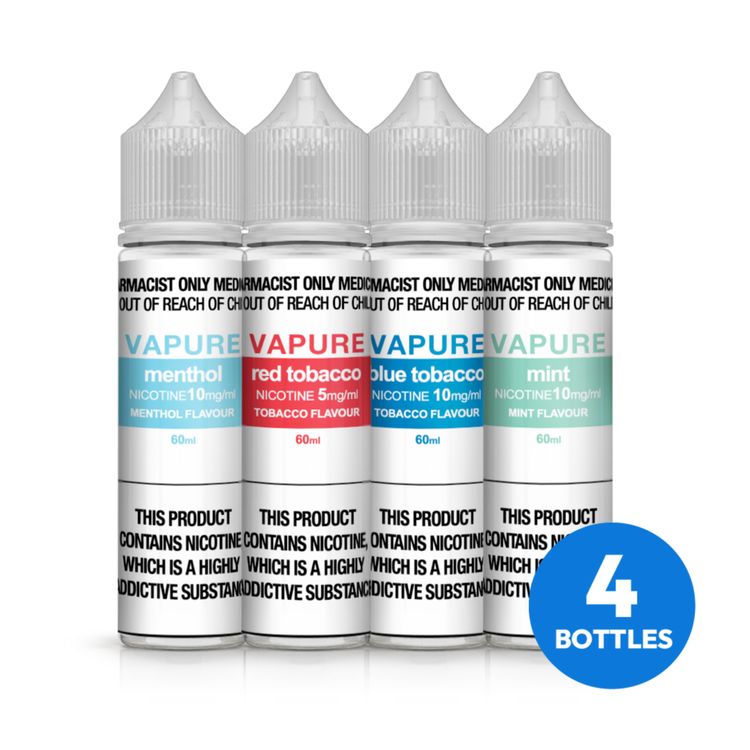 VAPURE FREEBASE PACK (4 BOTTLES)