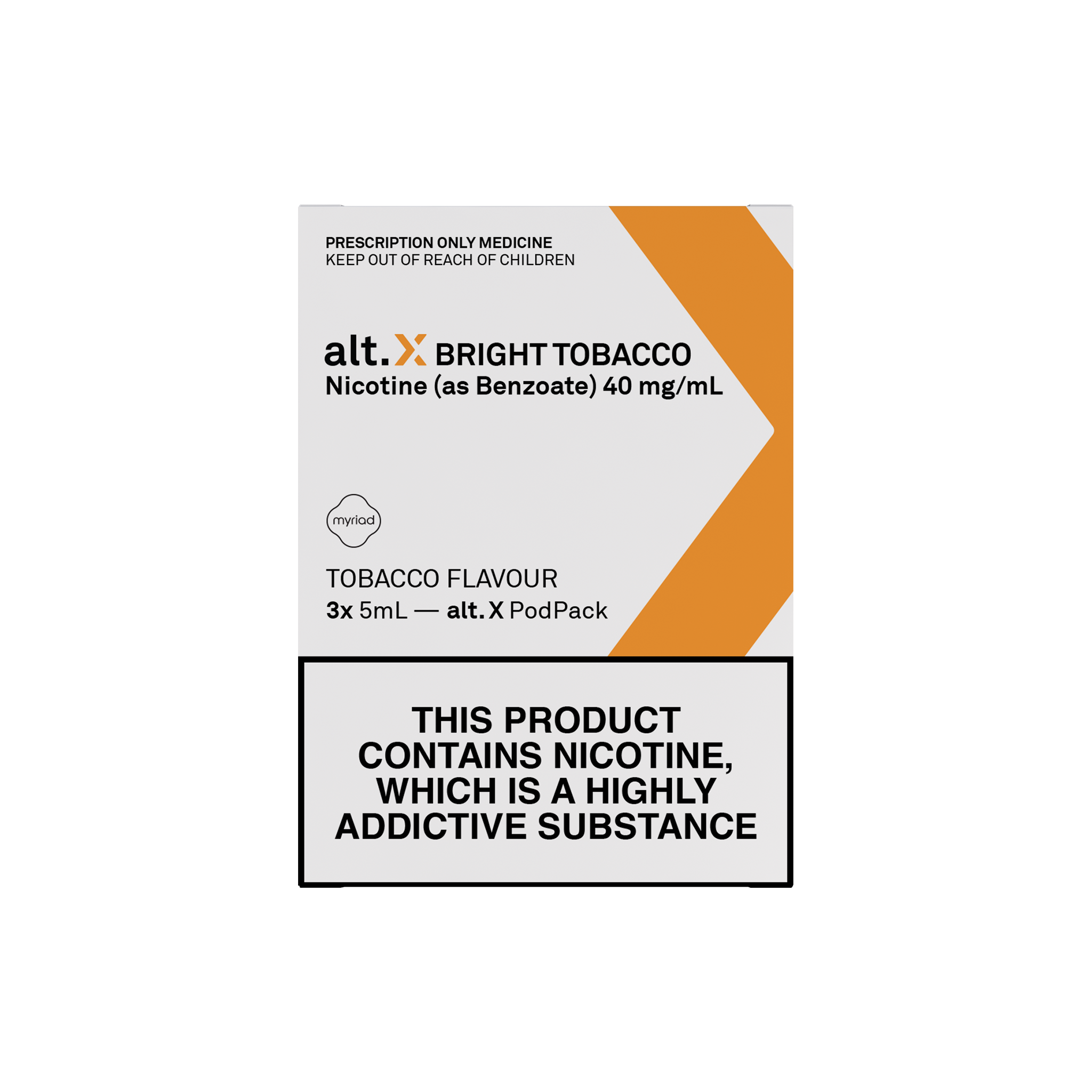 alt. X PODS BRIGHT TOBACCO (3x5ML PODS)
