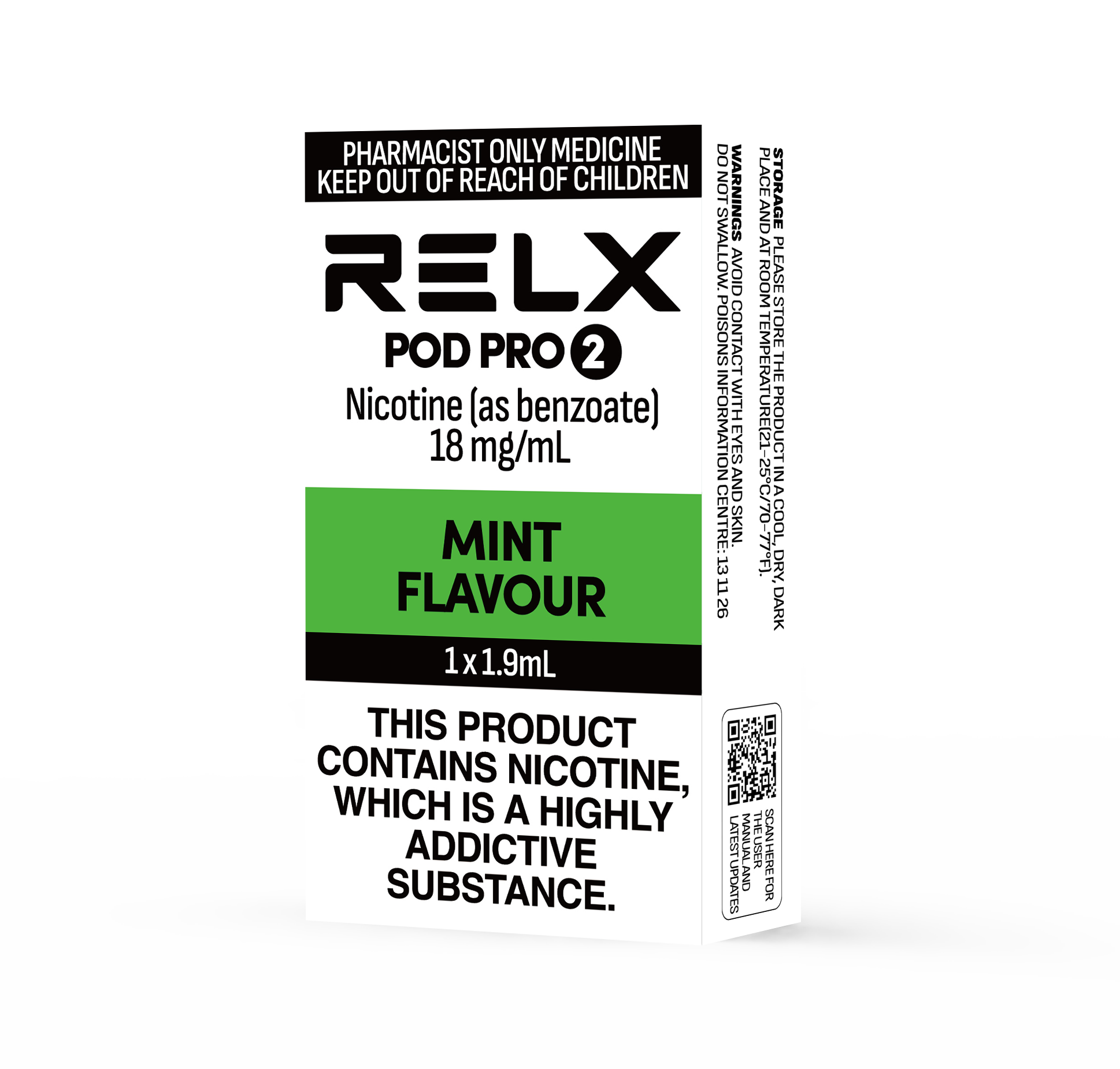 RELX POD MINT 1X1.9ML