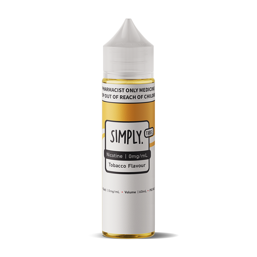 SIMPLY THREE TOBACCO (60ML BOTTLE)